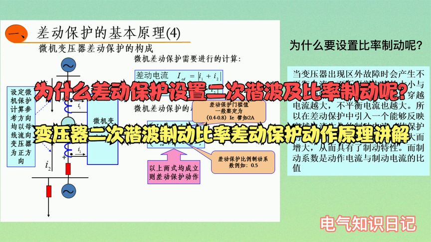 什么是变压器二次谐波制动比率差动保护?为什么设置二次谐波制动