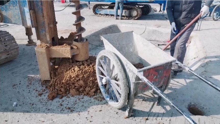 地下室抗浮锚杆施工过程