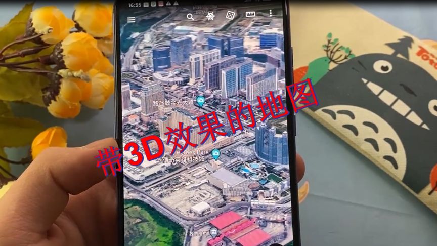 平时用的都是2D地图,带3D效果的地图你一定没有见过吧