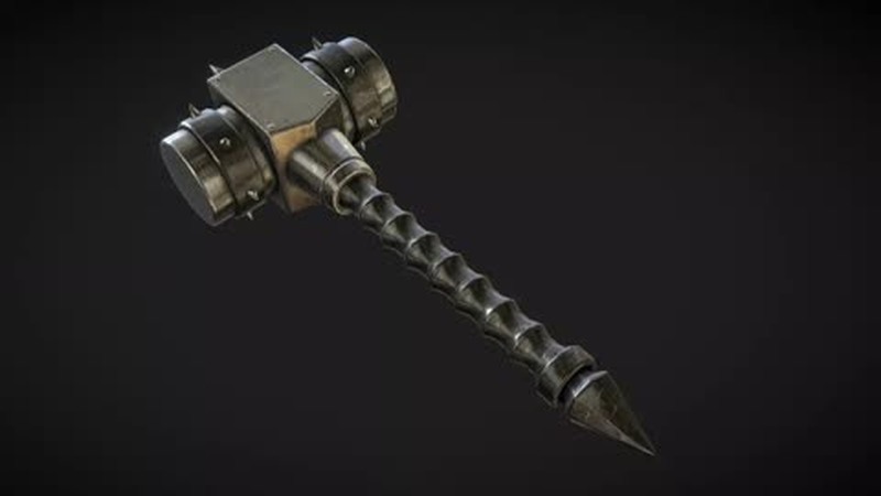 3dmax 零基础铁锤锤子高模制作教程。3dmax建模基础教程