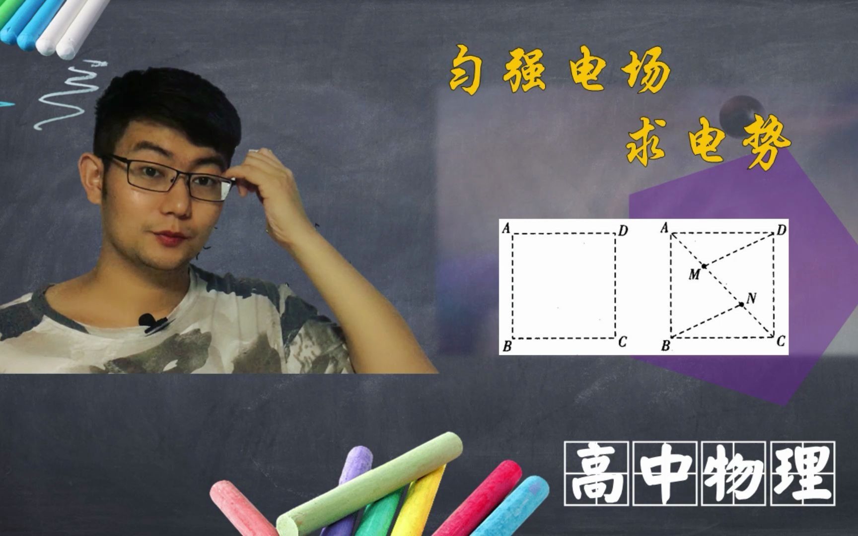 等分法求电势就最简单?不如直接用“投影”,听物理老师说