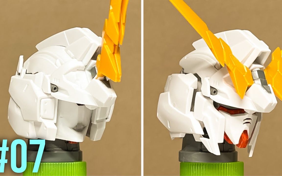 【HARU Modeling room】万代 MEGA 1/48 独角兽高达 模型改造制作...