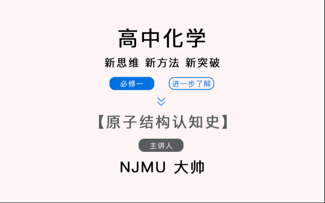 【高中化学】人类对原子结构的认识过程