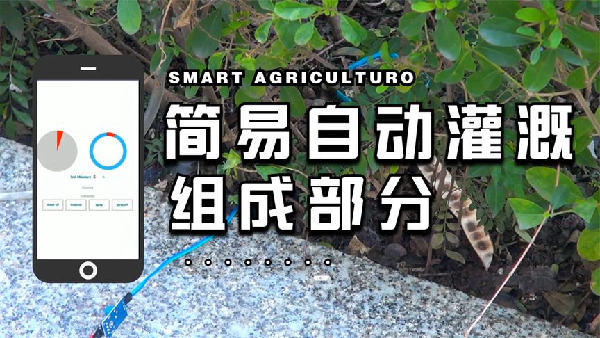 一个简易自动灌溉系统的组成(智慧农业解决方案)