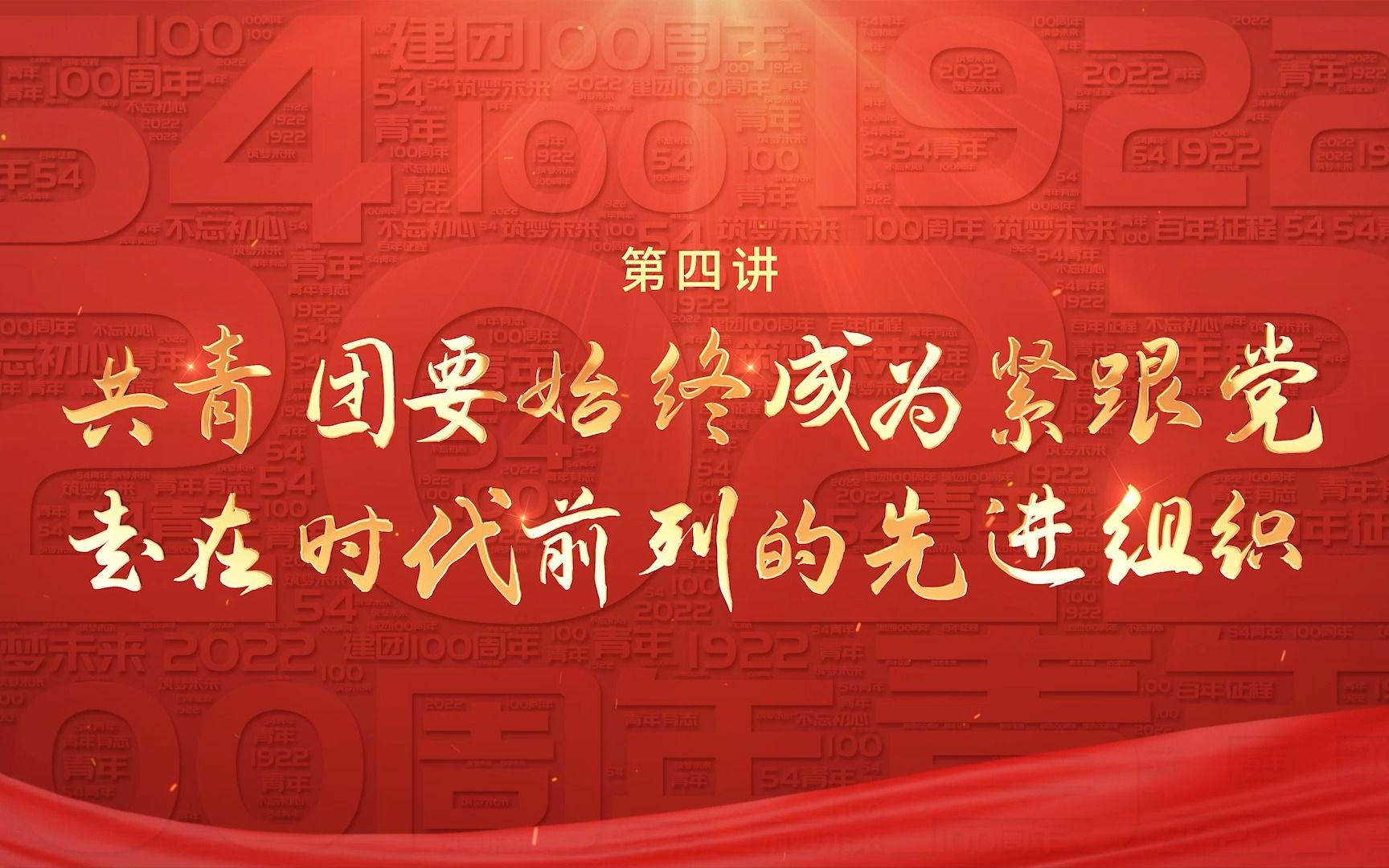 ...百年微团课第四讲】共青团要始终成为紧跟党走在时代前列的先进组织