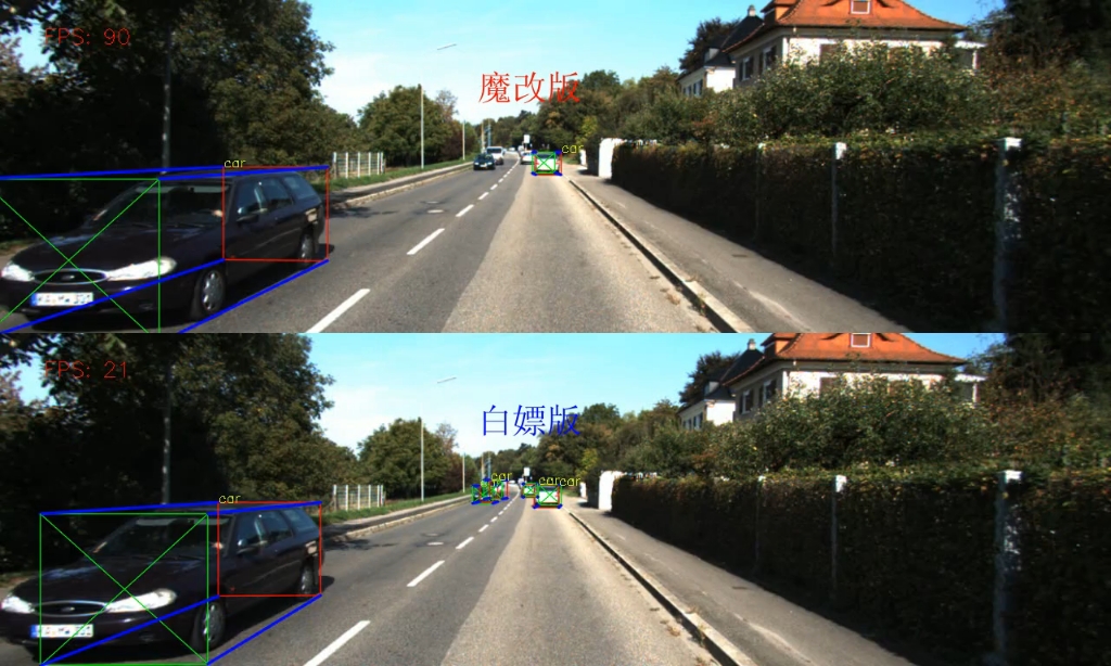 单目3D目标检测-魔改效果对比