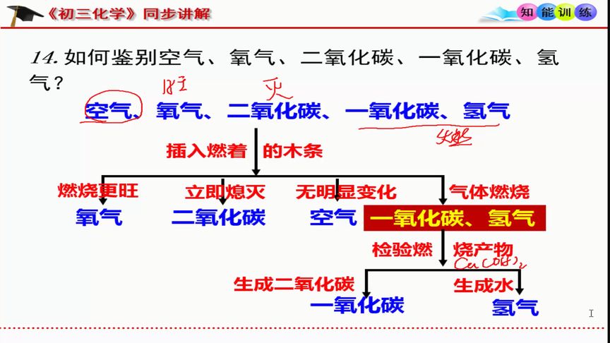 《初三化学》中考真题解析:气体的鉴别