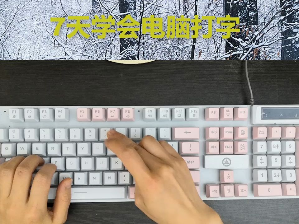 电脑打字指法练习,键盘26个英文字母打字,快速学会
