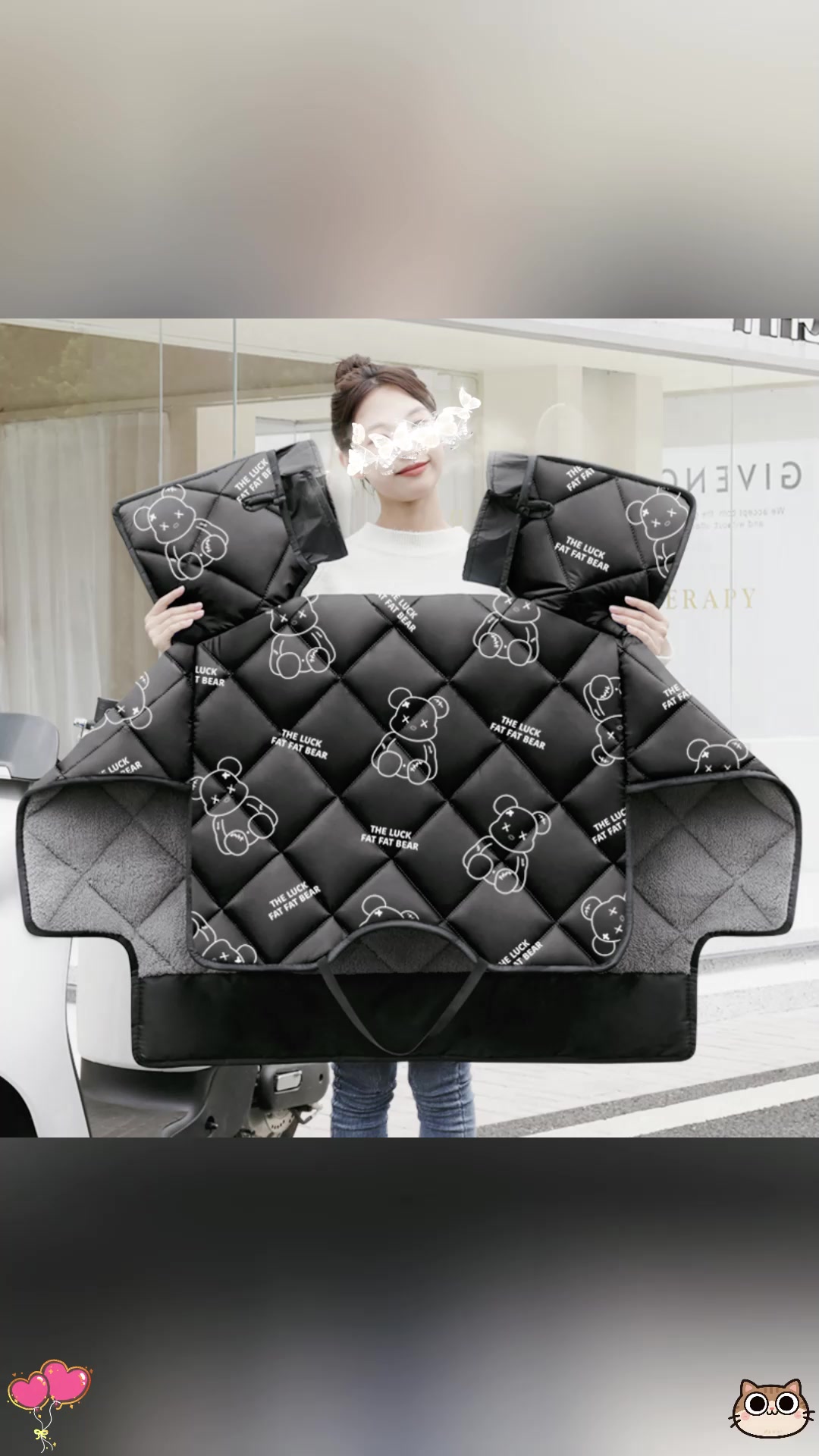 电动车挡风被冬季防水电车电瓶冬天款防风罩加大电瓶车保暖防雨#...