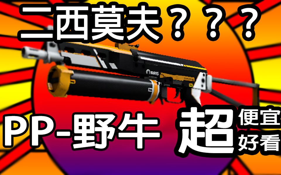 【CSGO】又便宜又好看的PP-野牛二西莫夫?(含Roll)