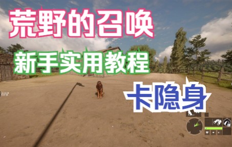 荒野的召唤新手实用教程,卡隐身,让你前期打猎得心应手!_单机游戏...