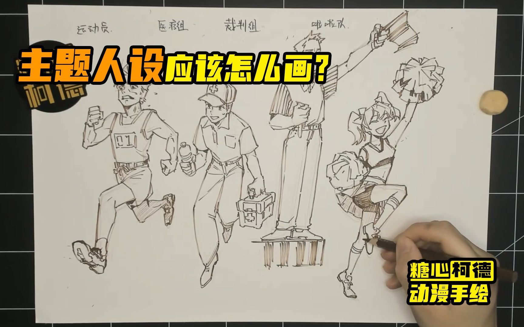 『动漫手绘』主题人设应该怎么画?|动画考研|动漫高考|动画校考|插画...