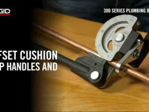 美国里奇ridgid 300系列铜管弯管器 折弯机操作及介绍