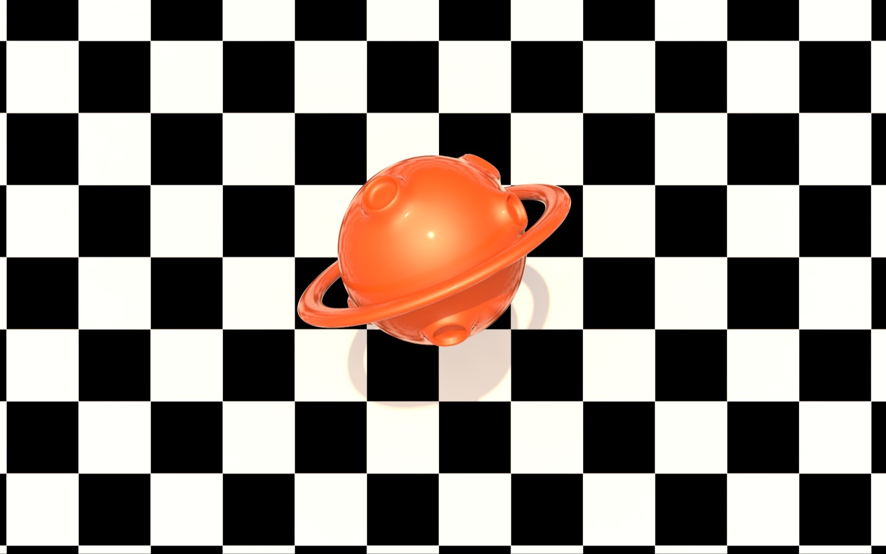 C4D学习记录【棋盘格背景星球】