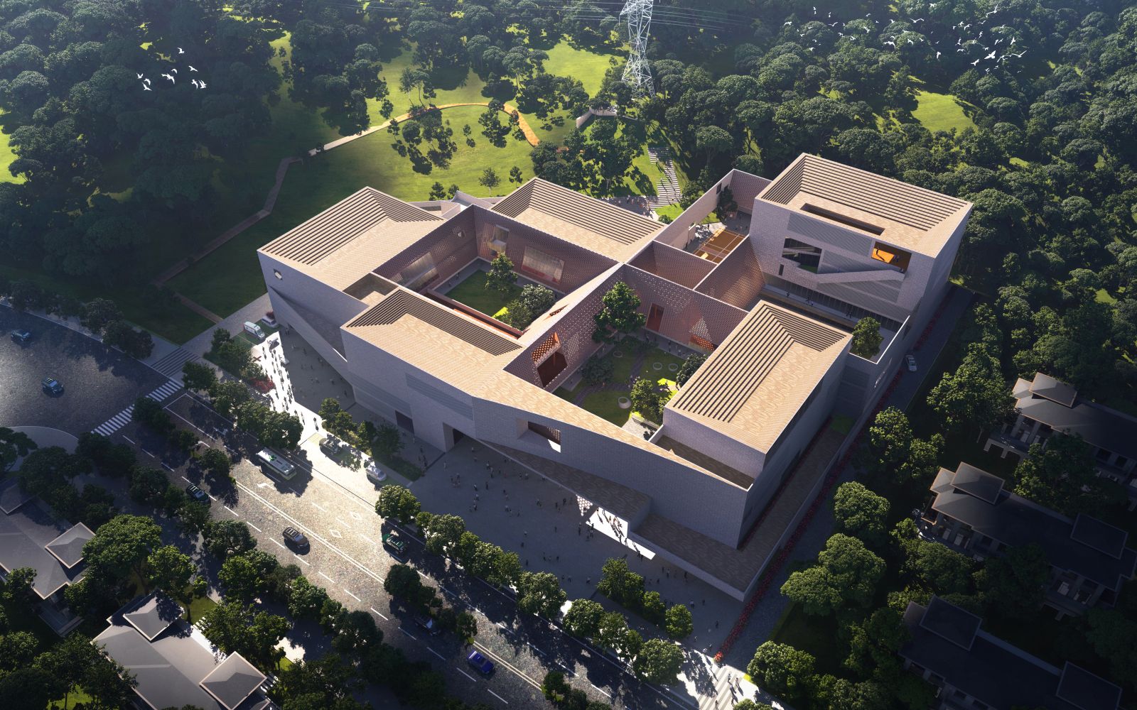 中标 | 伴生院:重庆香炉山社区卫生服务中心及养老中心 | 对角线建筑+...