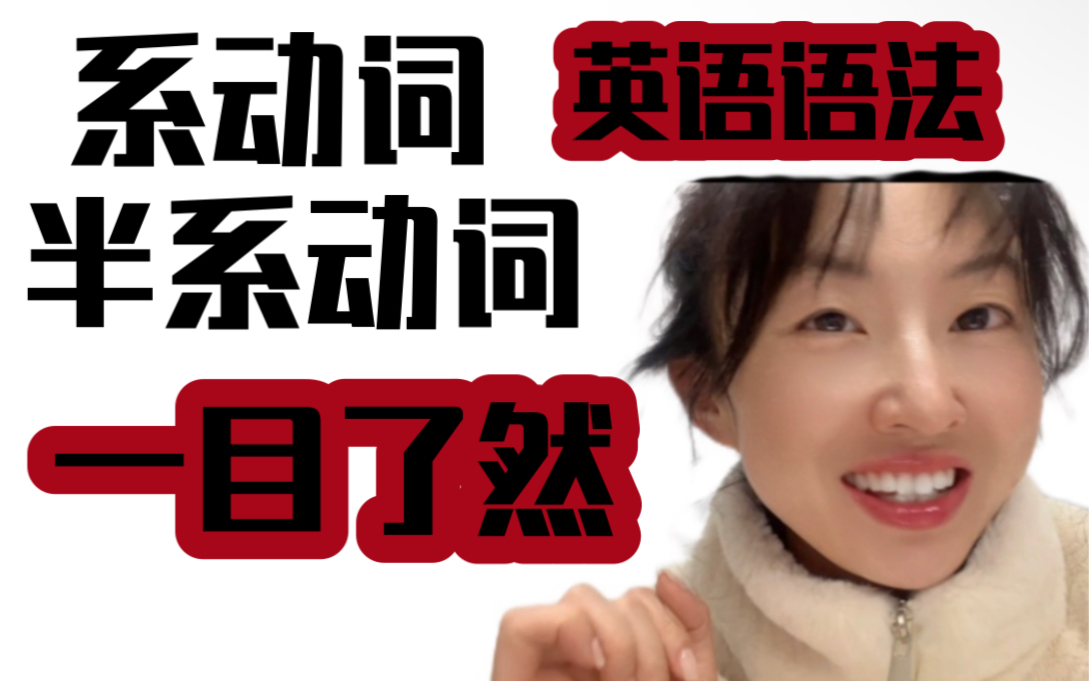 你给我懂|5分钟不能再多了·我给你说清楚什么是“系动词”“半系...