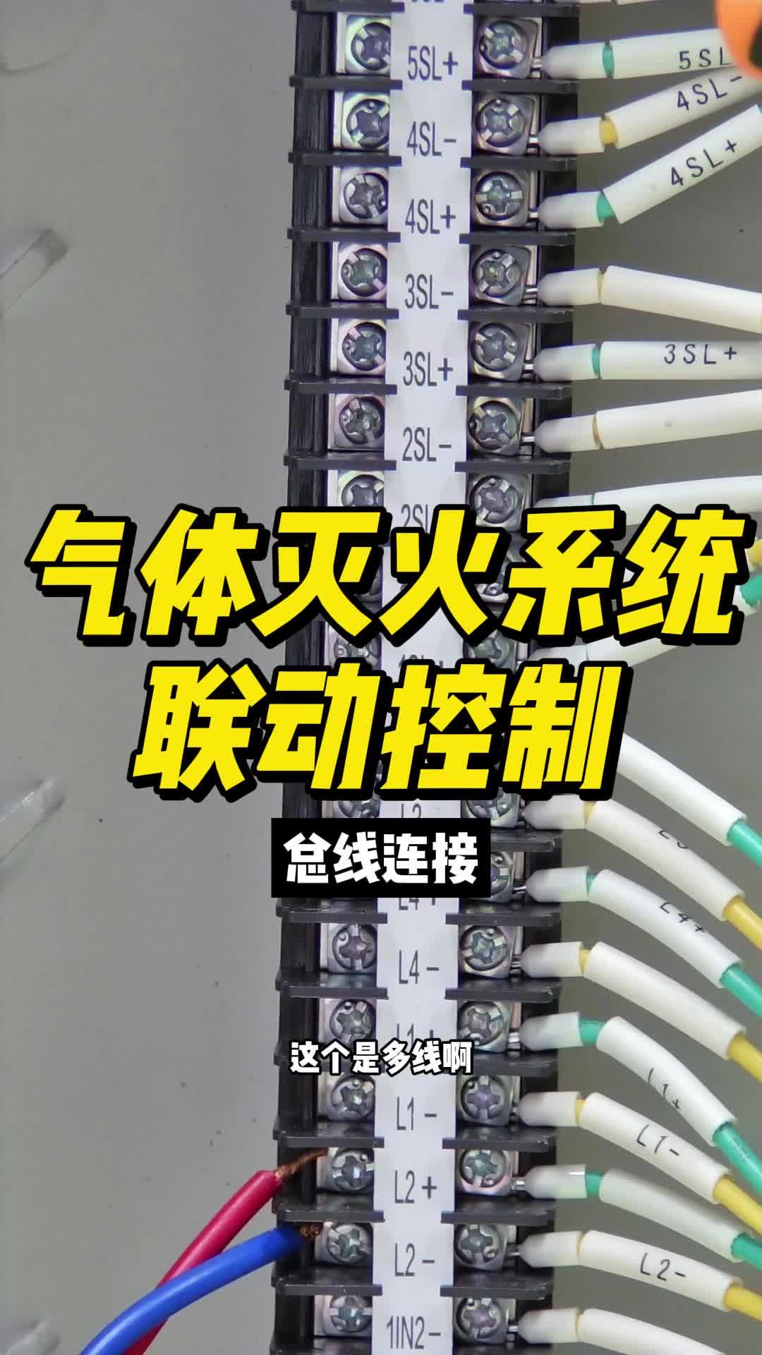 青鸟气体灭火系统的联动控制(2)总线连接