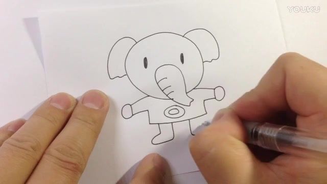 育儿丨儿童简笔画——大象