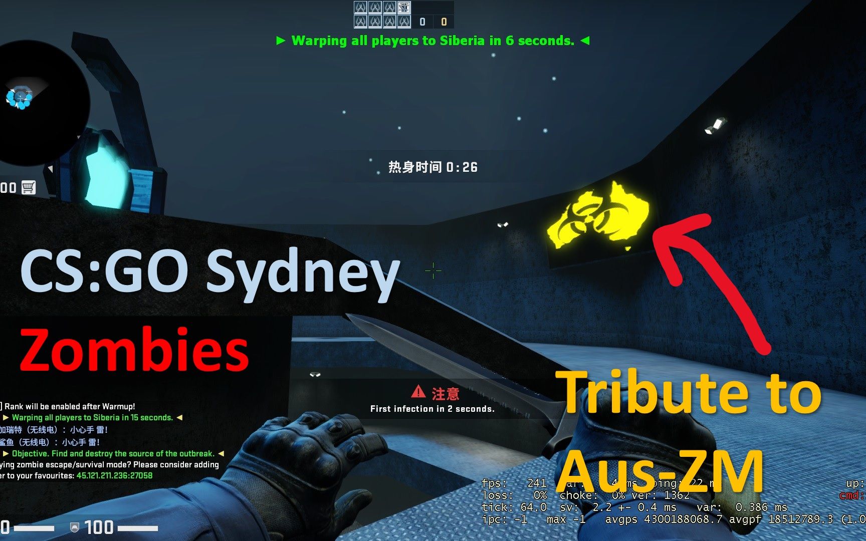 谨以此片,致敬一个曾经的 CSGO 澳洲僵尸社区 Aus-ZM - 小游戏&...