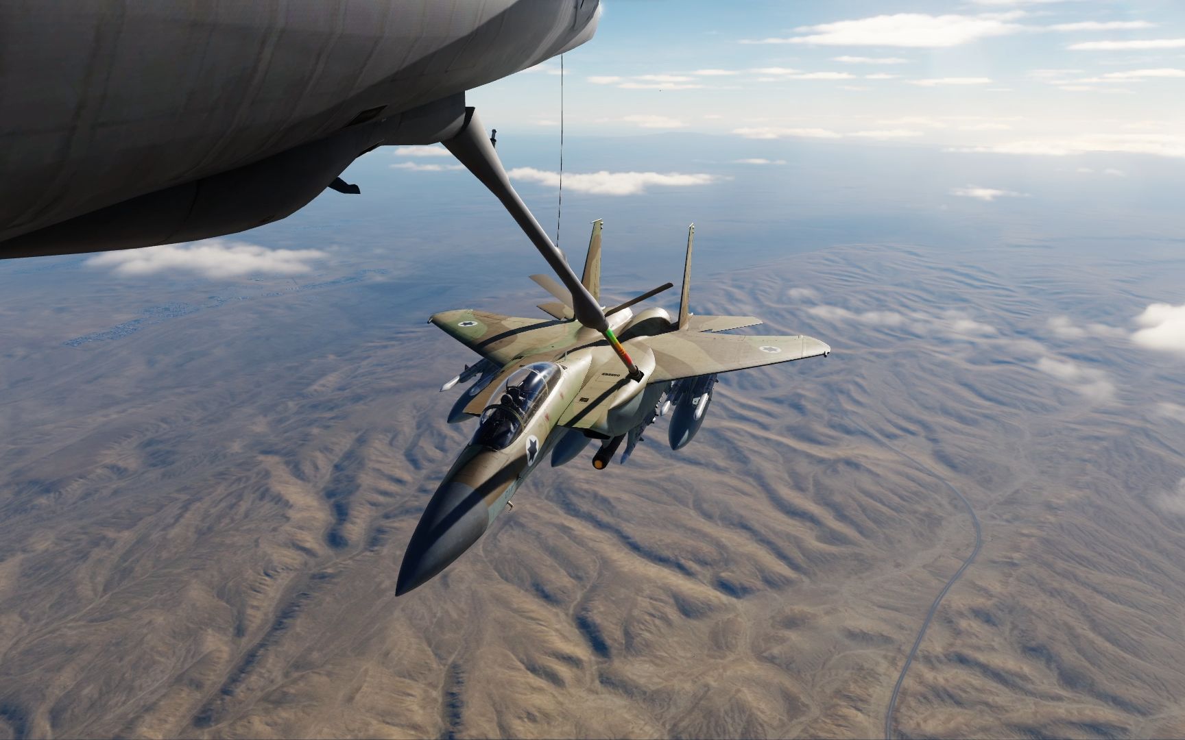 F-15E 空中加油_哔哩哔哩bilibili_模拟飞行_第一视角