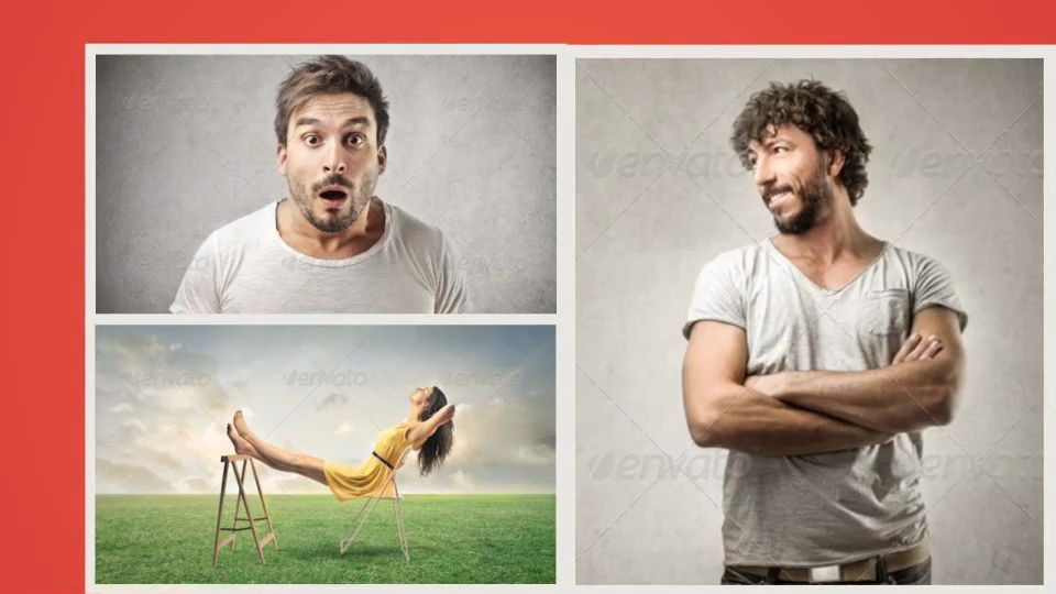 AE模板-翻页照片