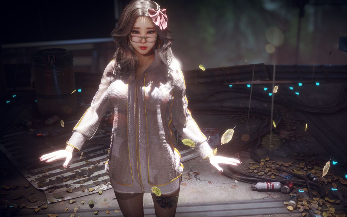 【樱花兔】黑丝小姐姐深夜蹦迪现场!自制Unity 3D游戏场景,欢迎三连~