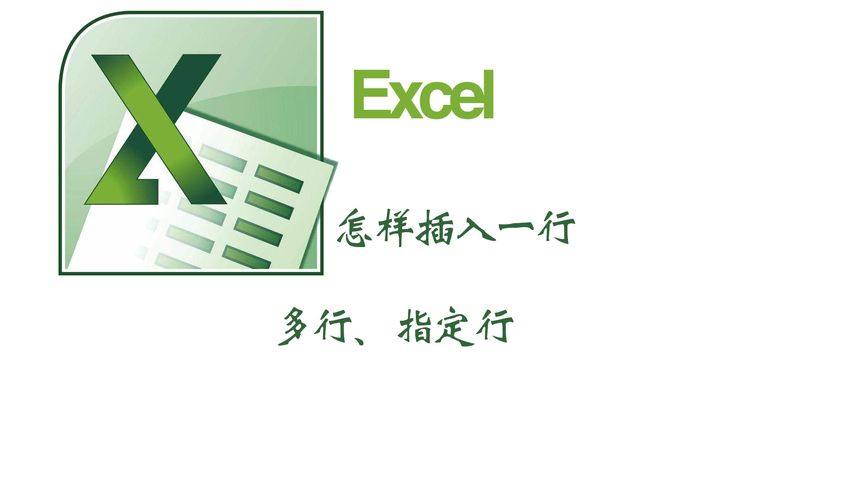 excel怎样插入一行多行指定行