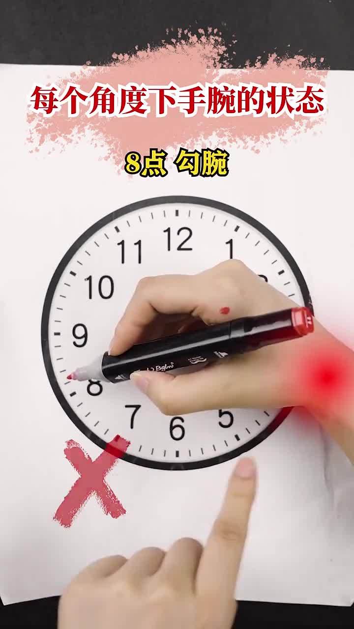 光合创作挑战赛你知道勾腕的手为什么写不好字吗?硬笔书法教育