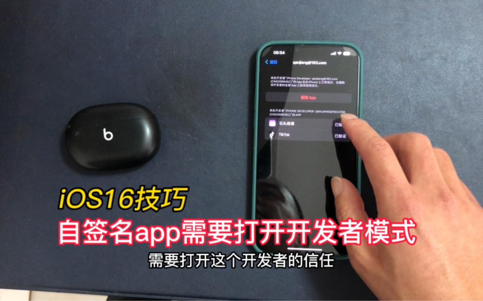 在iOS16系统中,自签名app需要打开开发者模式才能正常使用