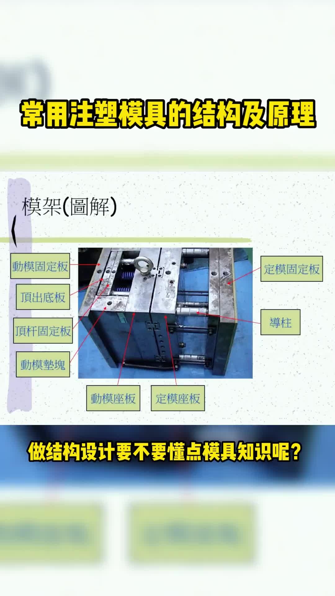 常用注塑模具的结构及原理