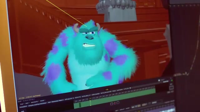 《怪兽大学》制作特辑 电脑后期特效人物活灵呈现