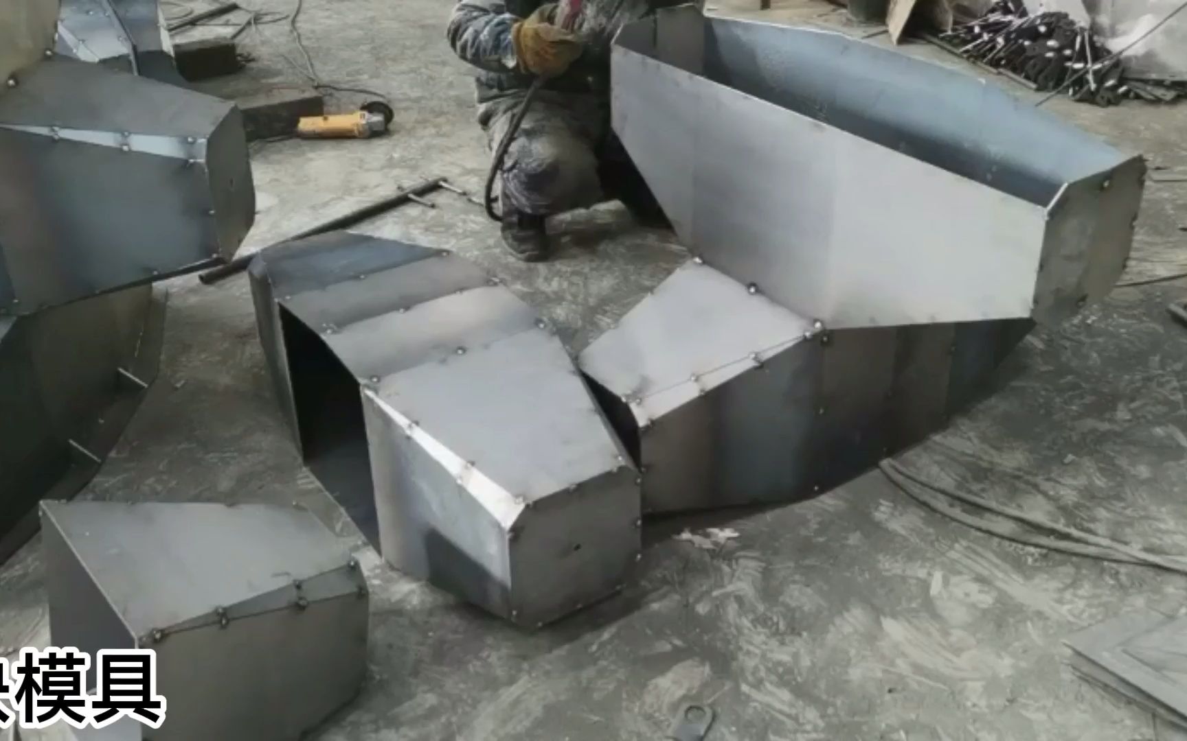 扭王块模具-扭王字块模具厂家-扭工王防浪块模具定做