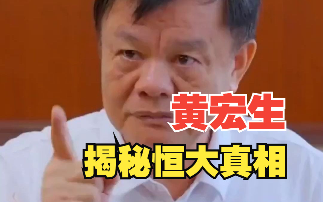 著名企业家、创维创始人黄宏生视频揭恒大真相