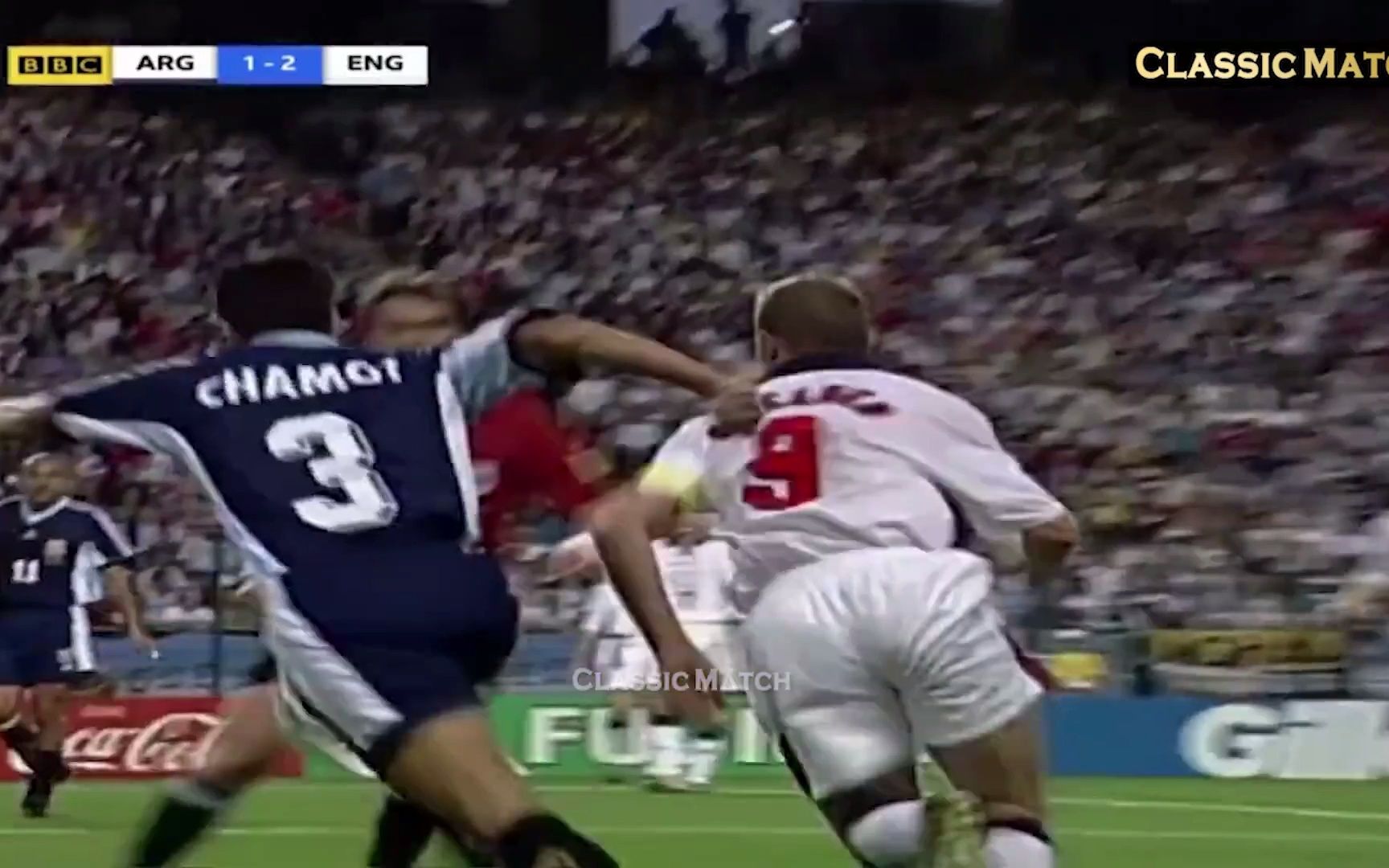【经典回顾】98年世界杯英阿大战,英格兰遭点球淘汰出局,欧文横空出...