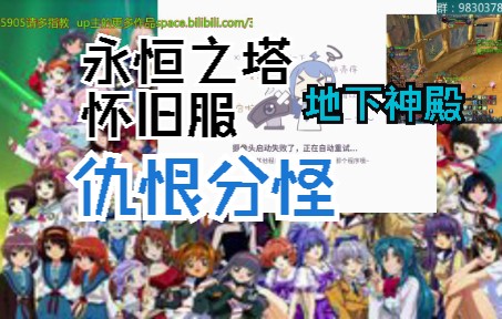 永恒之塔怀旧服地下神殿仇恨分怪22817
