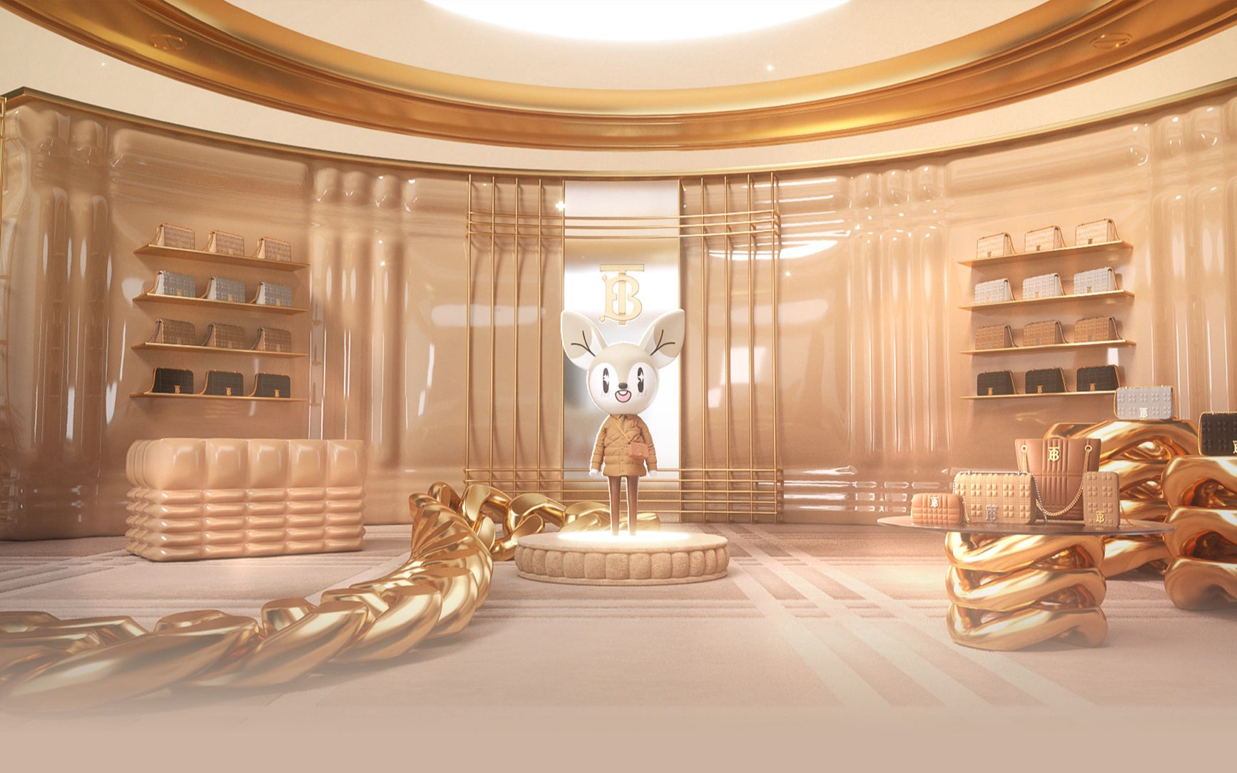 【动态视觉鉴赏】有趣的C4D动态品牌宣传片 Burberry Lola Special ...