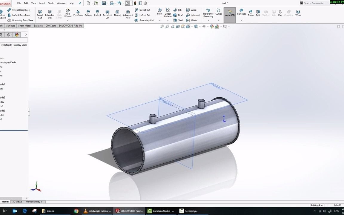 壳管式换热器建模--solidworks.