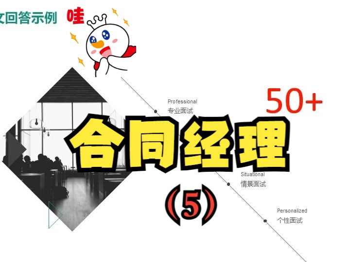 (5)合同经理 Contracts Manager外企大厂经典热门必备面试问题解析与...