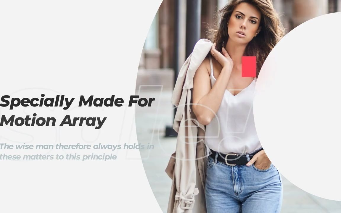 干净的产品促销宣传AE模板