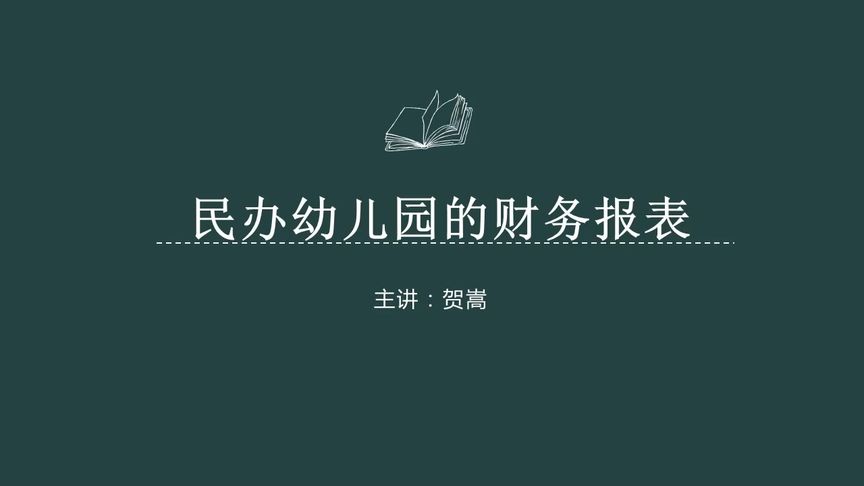 民办幼儿园的财务报表