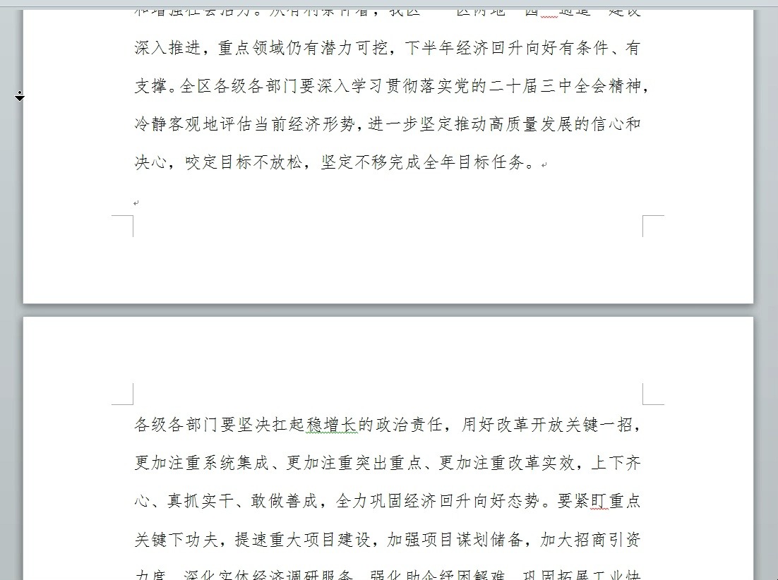 分析研判2024年上半年经济运行和安全稳定形势,研究下半年重点工作