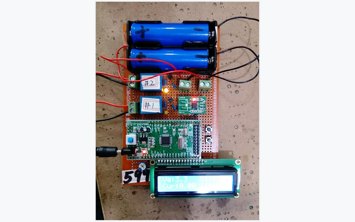 基于STM32单片机的锂电池组平衡充电器设计-LCD1602-分压-LCD...