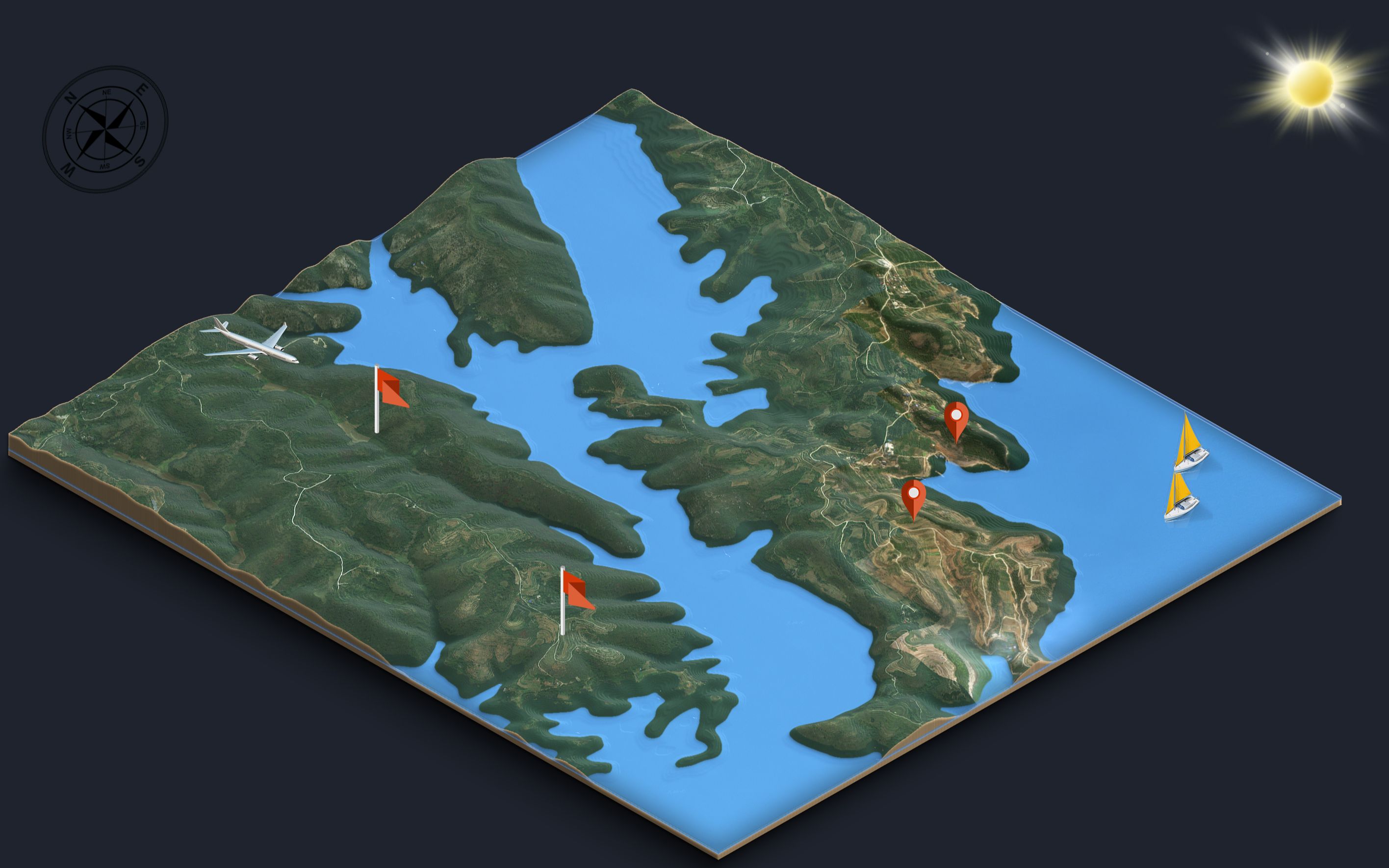 ps快速生成真实地形三维效果图