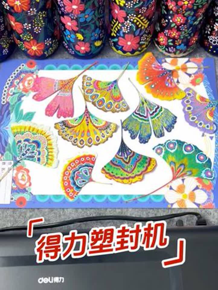 得力塑封机(过塑机)真的好方便!-塑封机可以塑封照片,文件,卡片,美术.