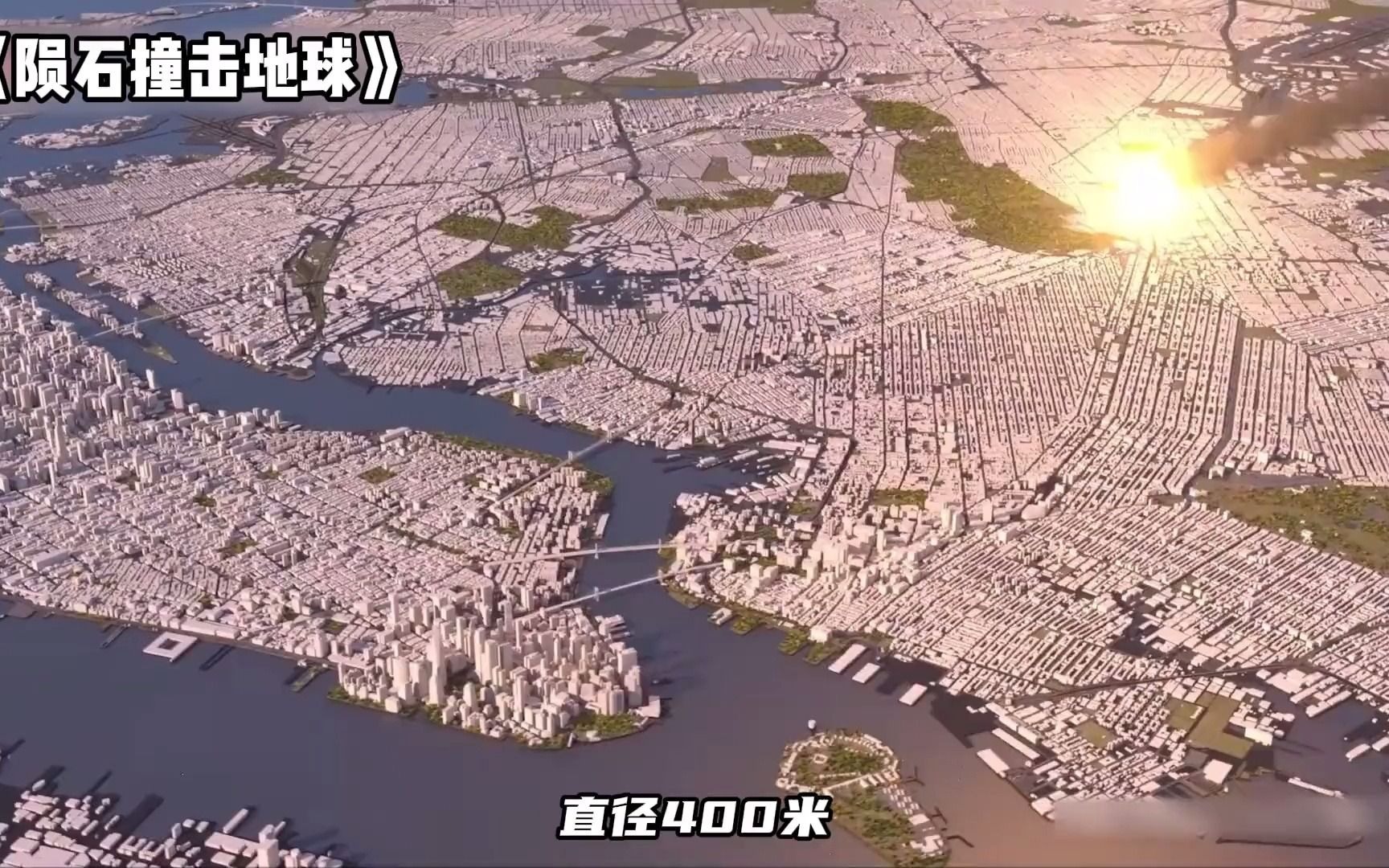 直径400米到10万米陨石撞击地球,会是什么场面?
