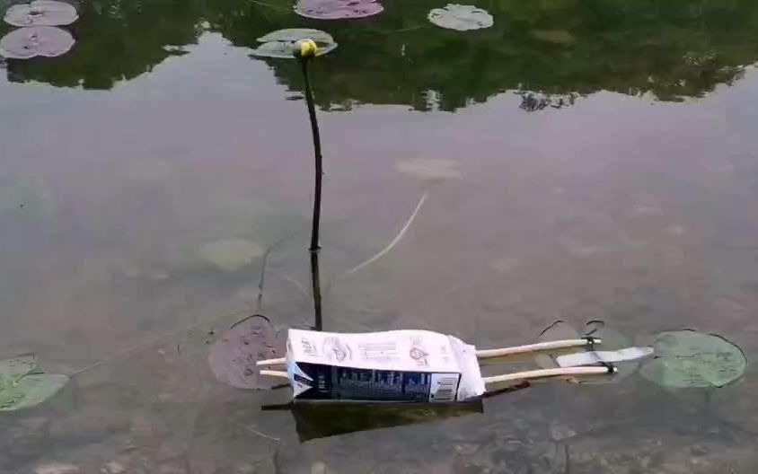 小学创意自制科学教具--小船