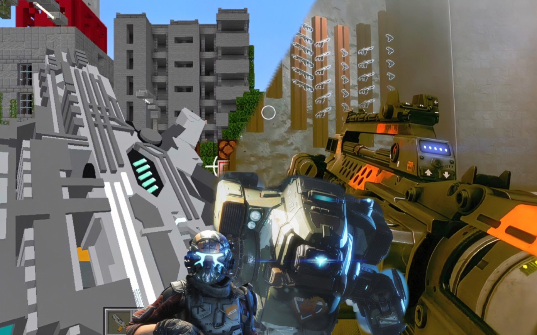 [枪械对比]我的世界恶灵势力对比泰坦陨落2