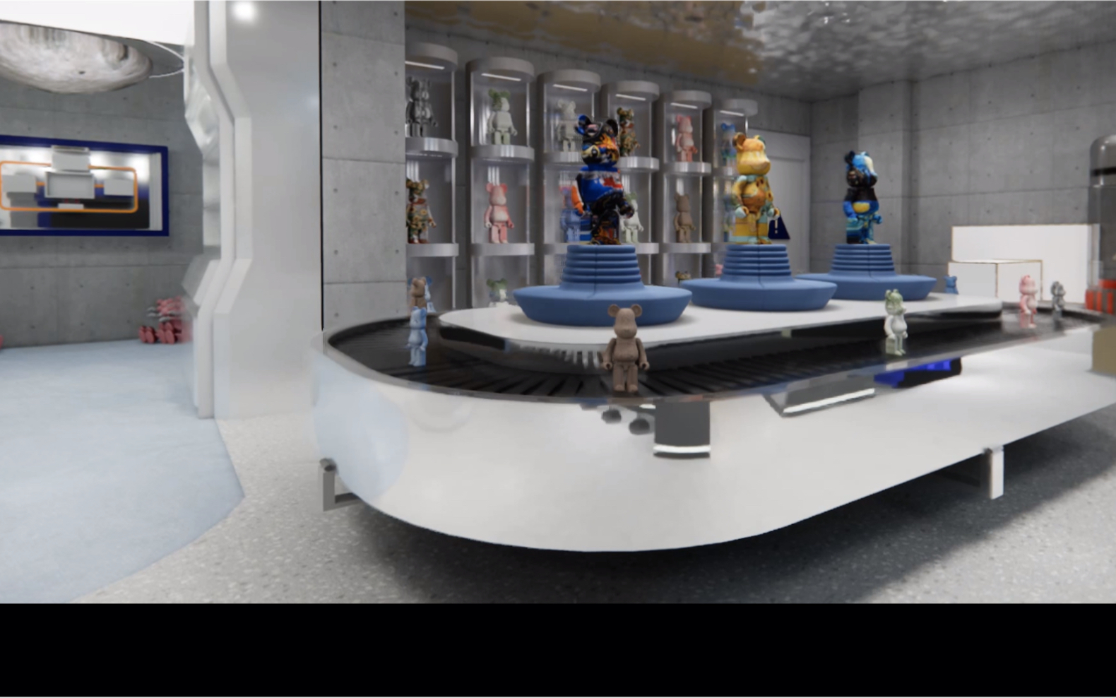 ...学生环境大赛二等奖【Enscape】渲染——bearbrick主题潮玩餐吧设计