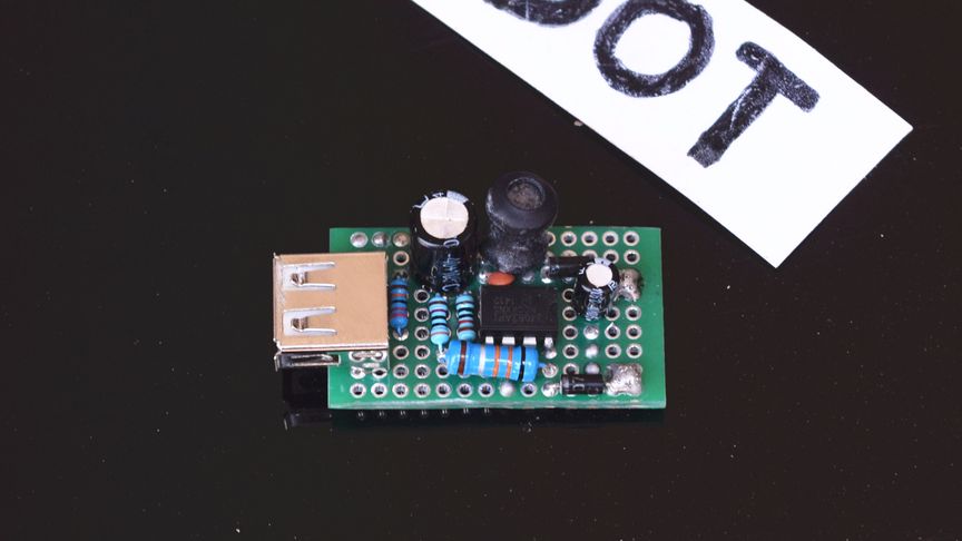 自制手机稳压充电模块 12V24V转5V降压板DIY微型线路板