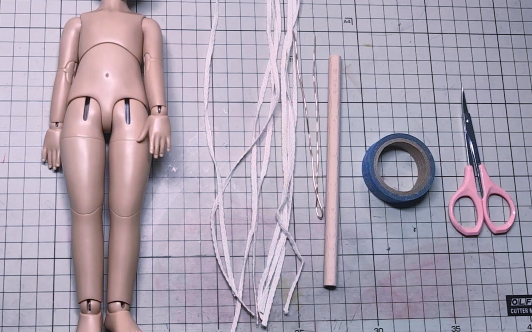 【bjd】从拆件开始的bjd拉筋教程